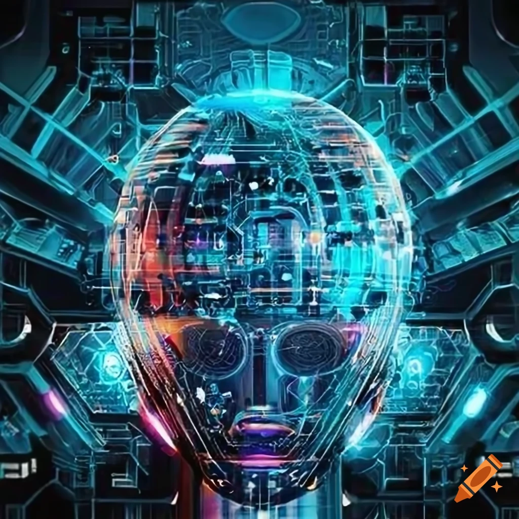 Futuristic computer technology image on Craiyon