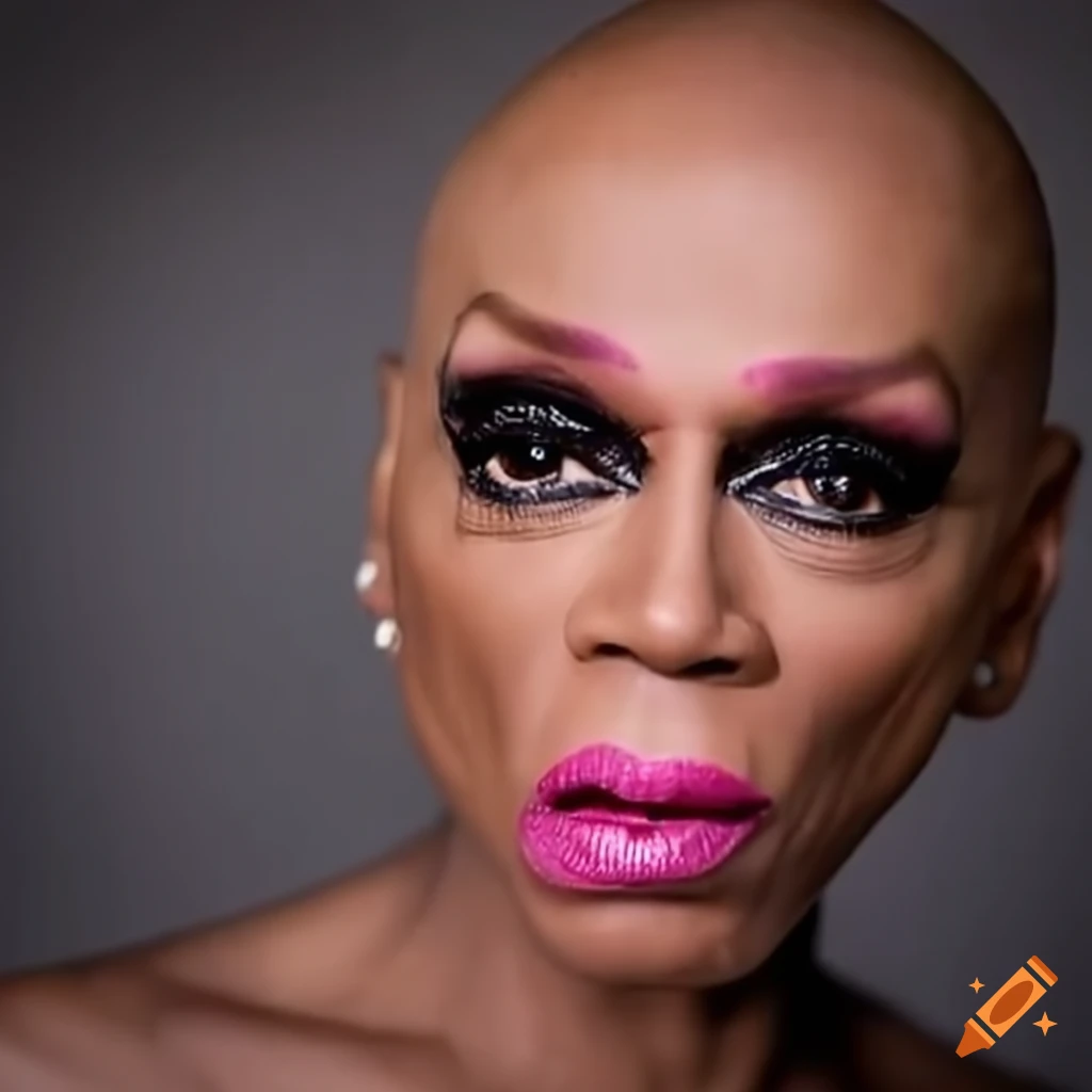 Rupaul smiling in a unique portrait on Craiyon