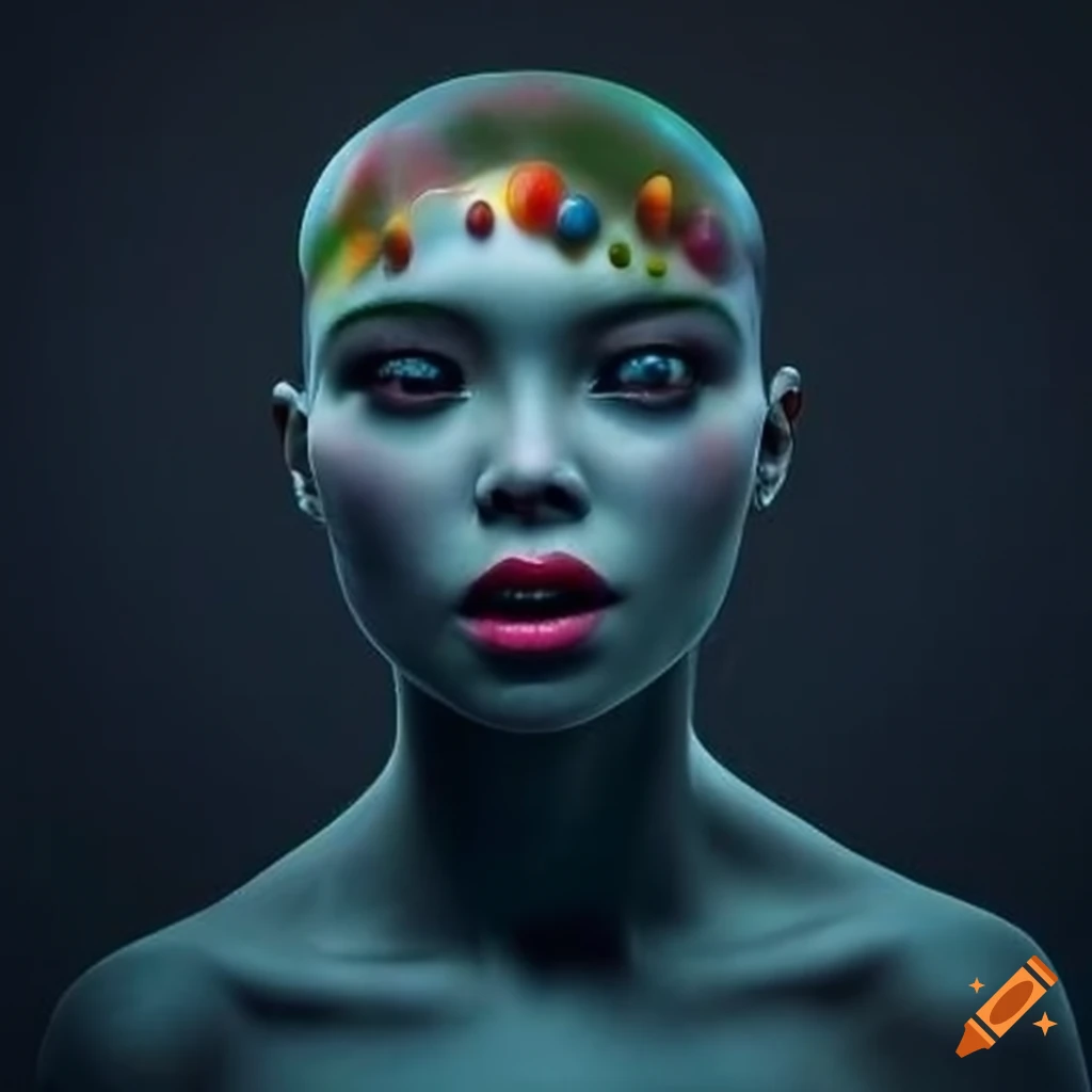 Illustration of google represented as a human figure on Craiyon