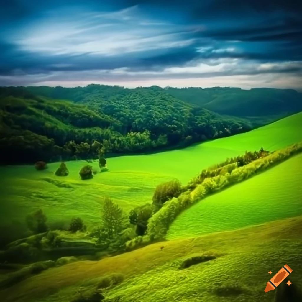 Landscape view on Craiyon