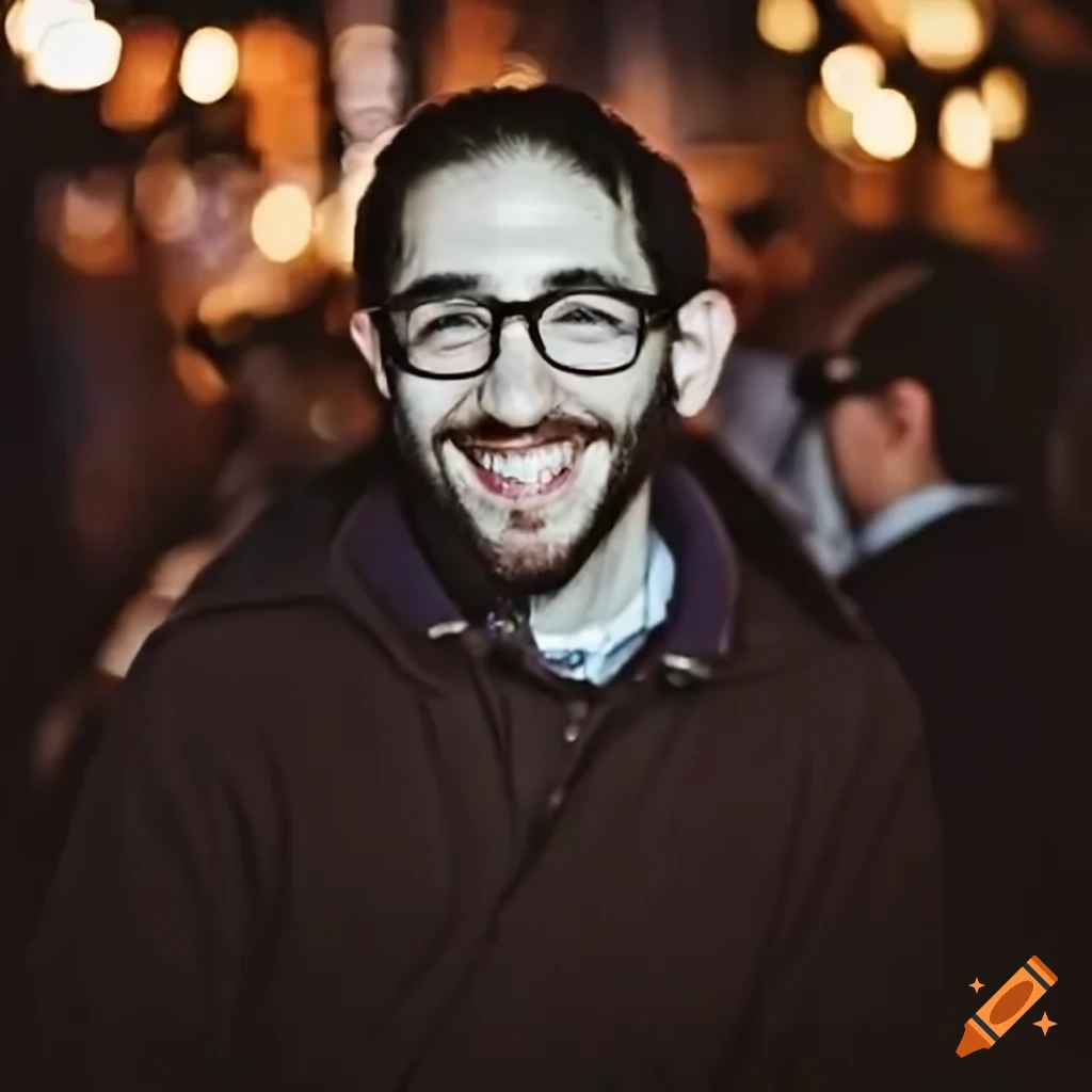 Smiling american jewish man in new york on Craiyon