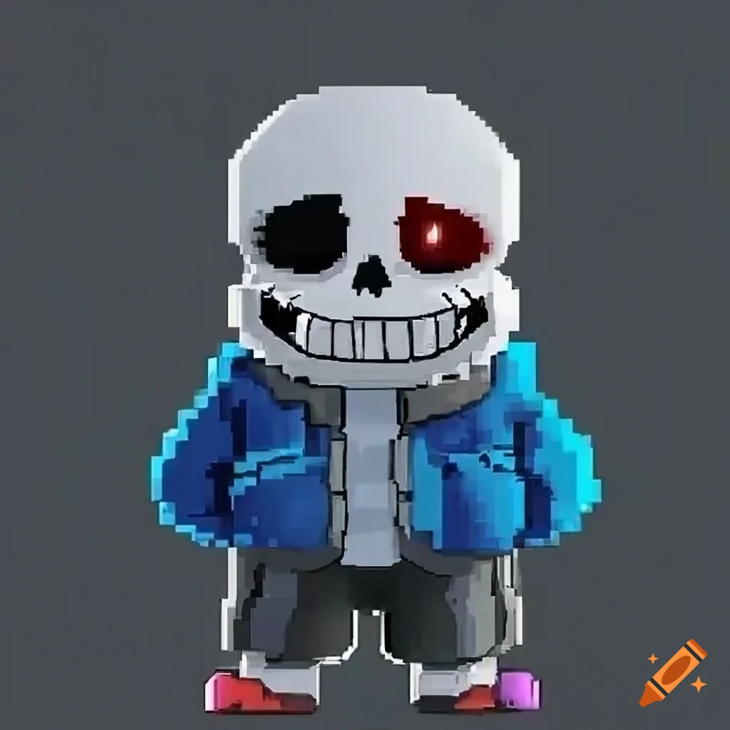 Character sans from undertale on Craiyon