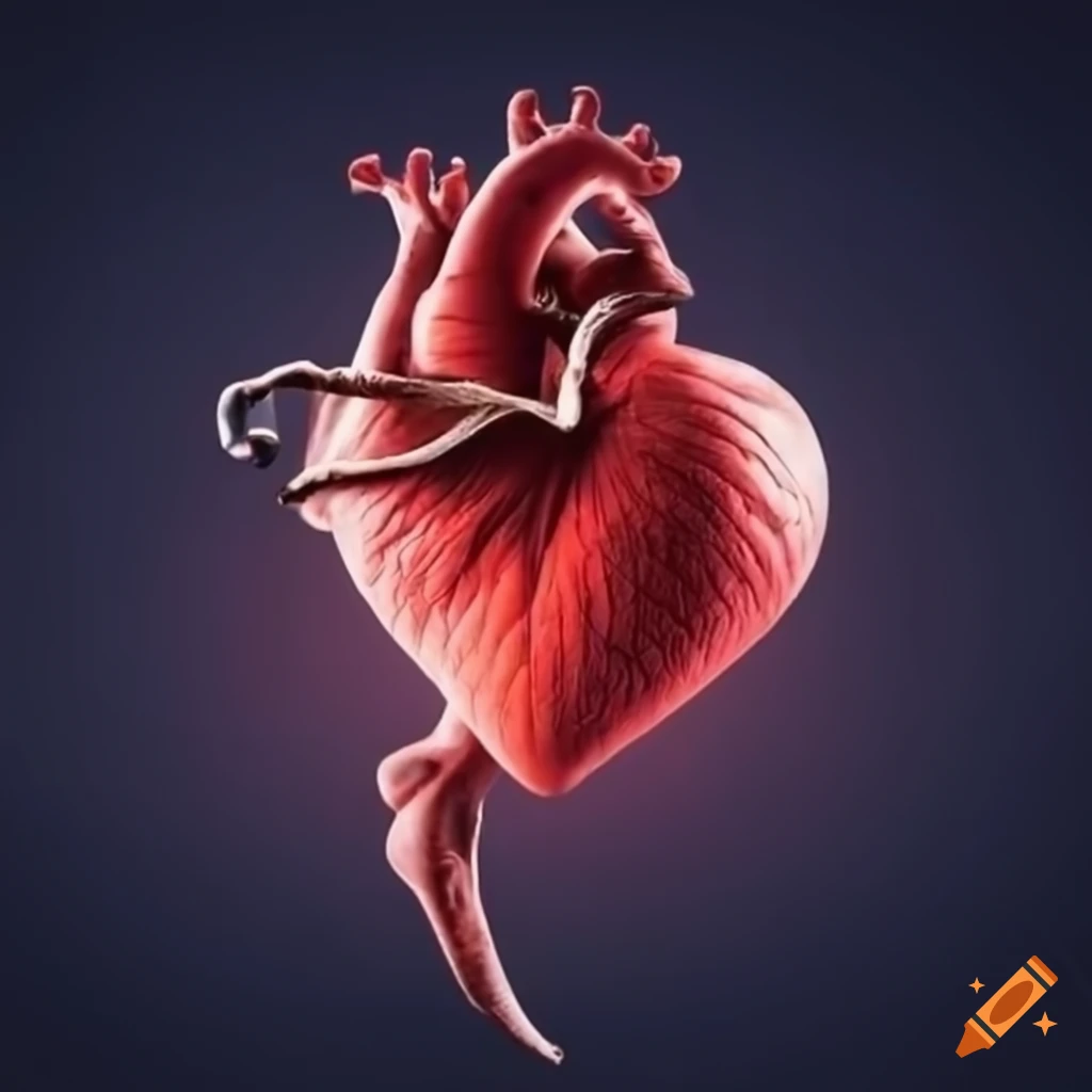 Moving heart on Craiyon