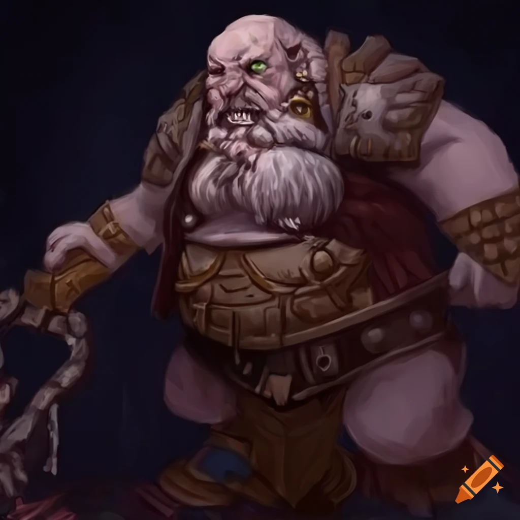 Corrupted dwarf on Craiyon