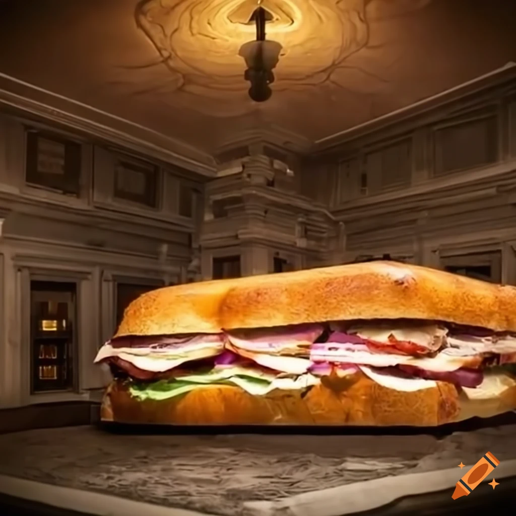 Giant sandwich on Craiyon