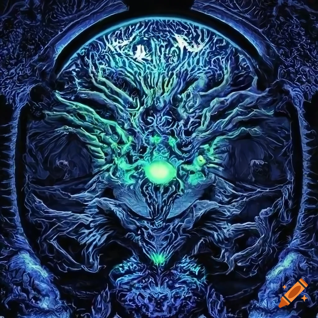 Jinmenju tree, black dragon Nidhogg, starscape, throne, Hades ...