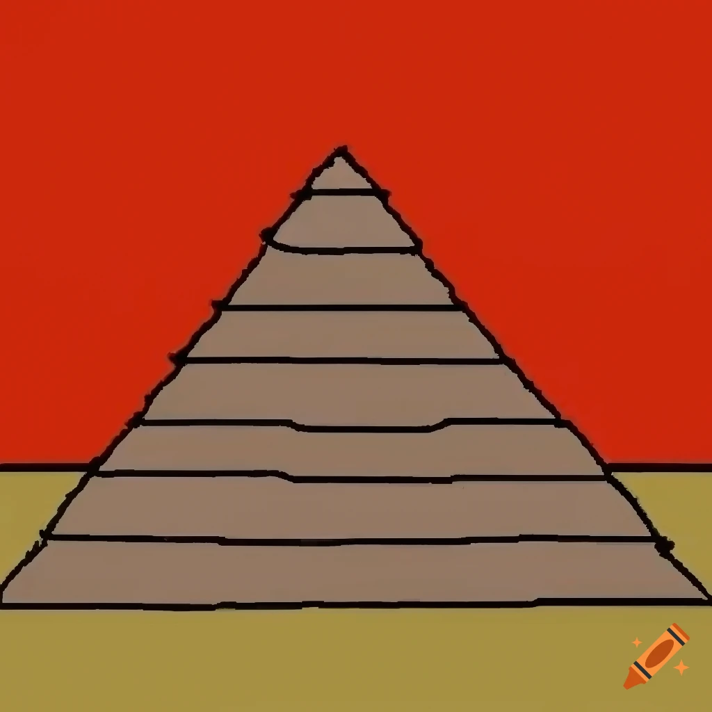 Egyptian pyramids painting in ms paint on Craiyon