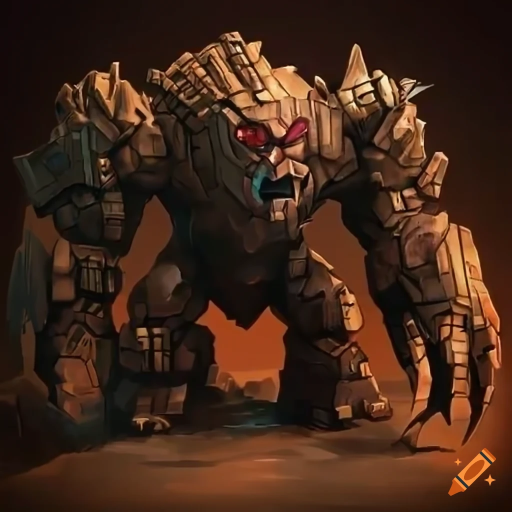 Steel golem armada on Craiyon