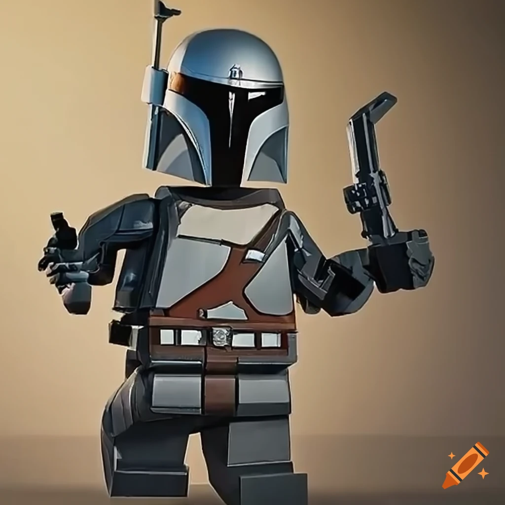 Lego mandalorian character on Craiyon