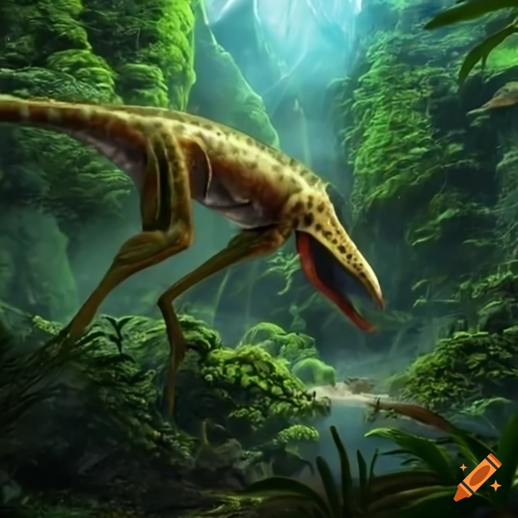 Insectoid extraterrestrial aliens in a jungle on Craiyon