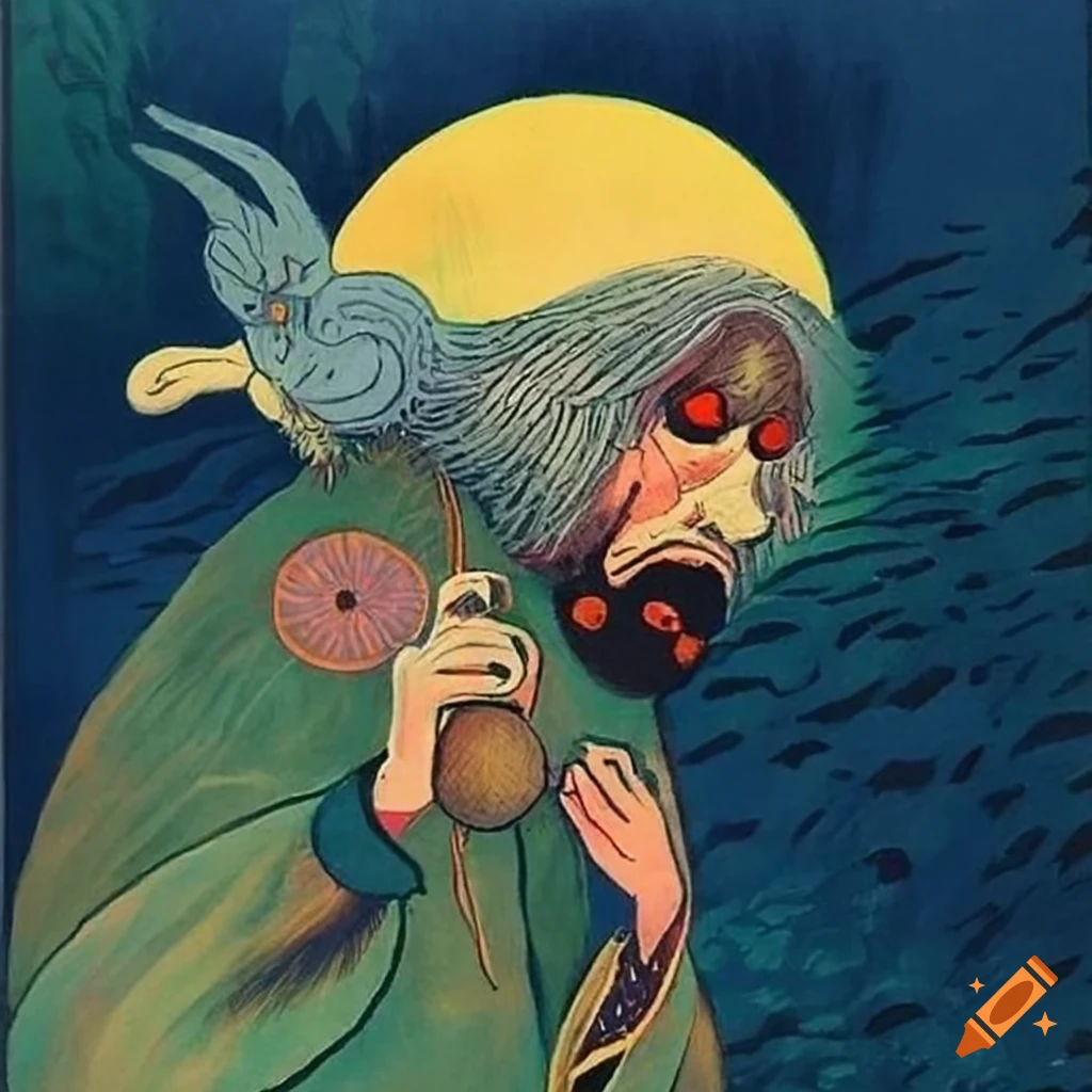 Abstract multicultural artwork incorporating various artistic styles ...