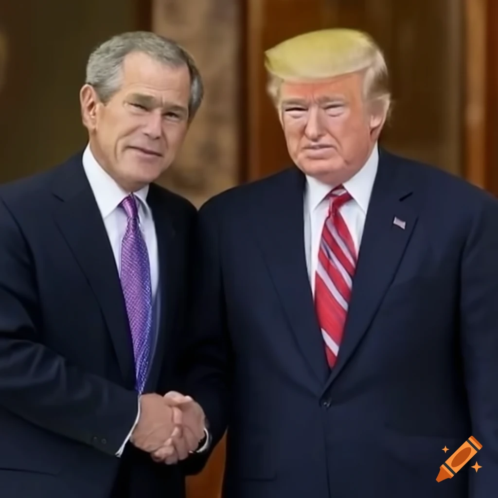 Donald Trump And George W Bush On Craiyon