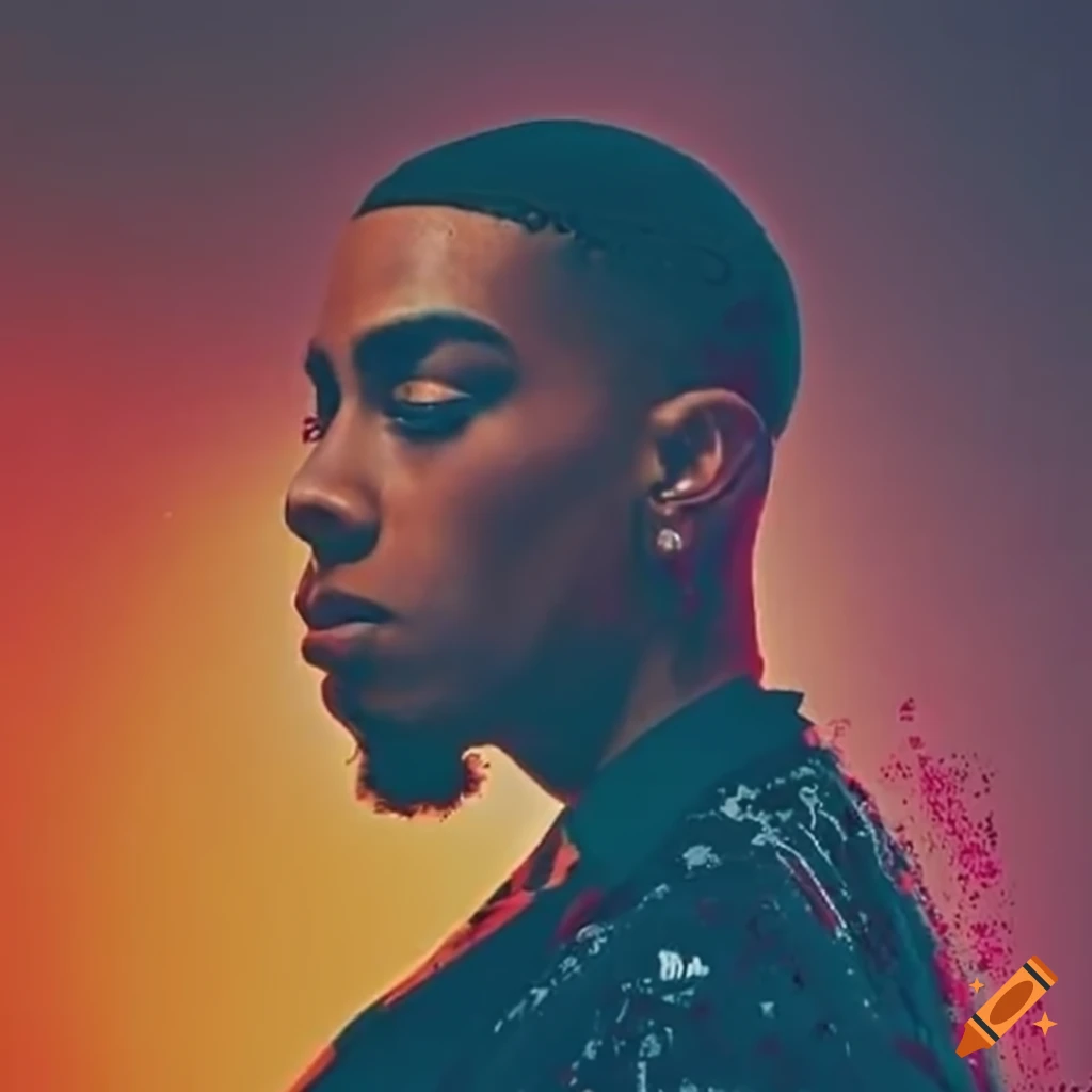 Young american underground rapper on Craiyon