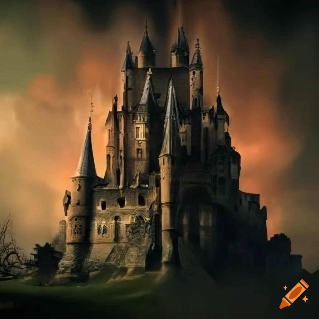 Victoria gothic castle on Craiyon