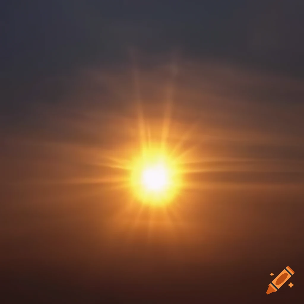 Sunlight streaming through trees on Craiyon