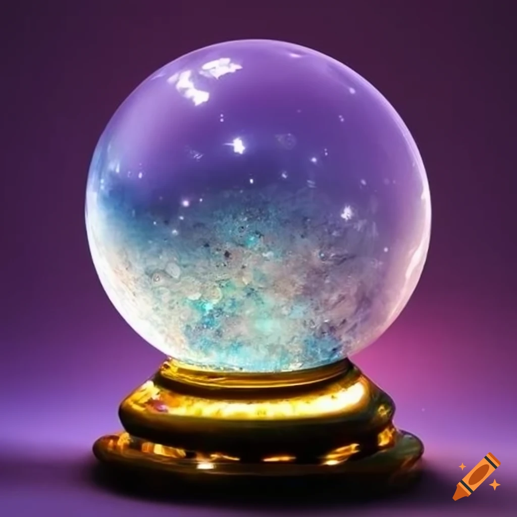 Medium ai crystal sphere on Craiyon