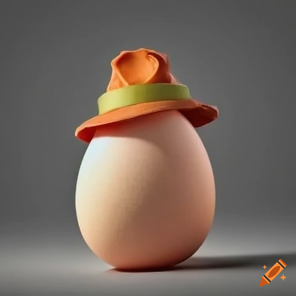 Hat Egg chicken egg packaging featuring a picture of a chicken egg ...