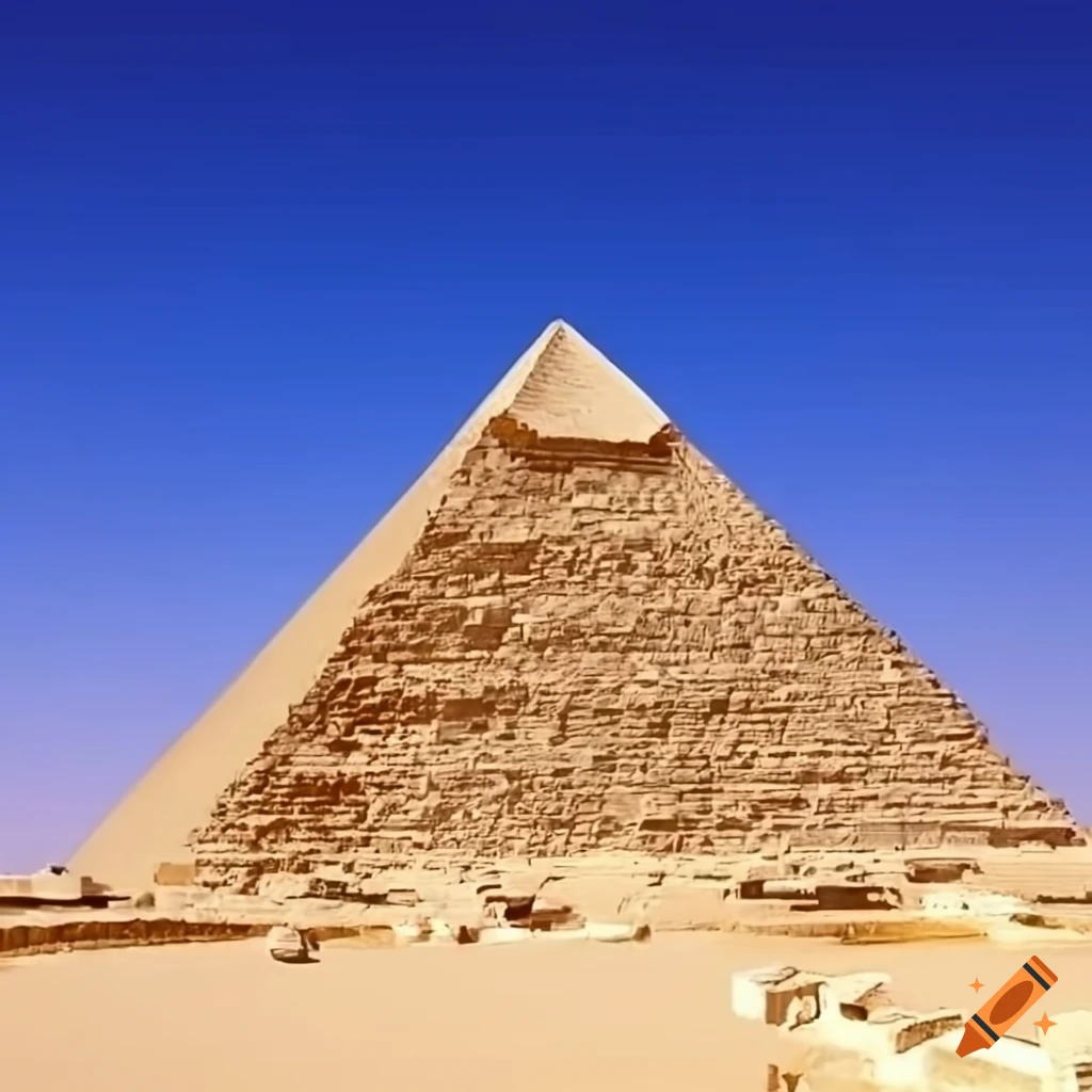 View of the cheops pyramid on Craiyon