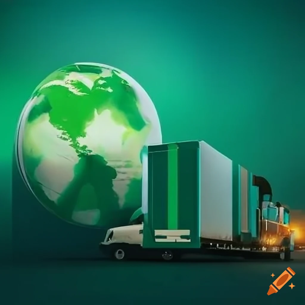 Green logistics concept on Craiyon