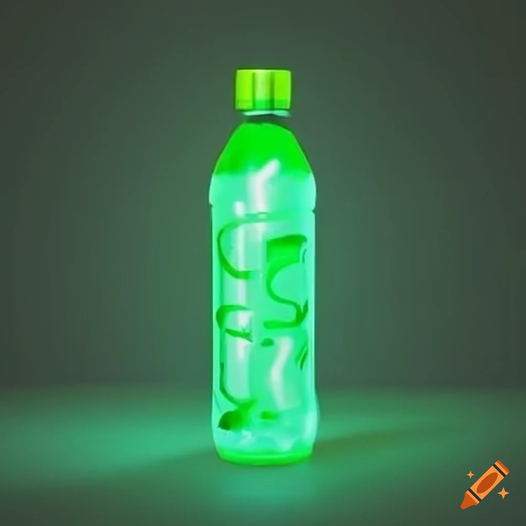 Neon green 36-hour energy drink on Craiyon