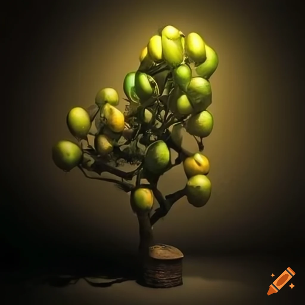 Angry lemon tree on Craiyon