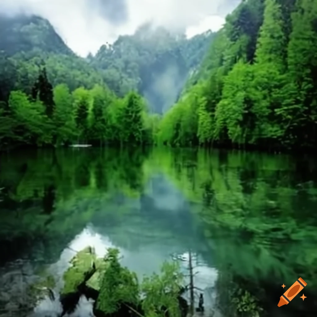 Abstract image representing the concept of environment on Craiyon