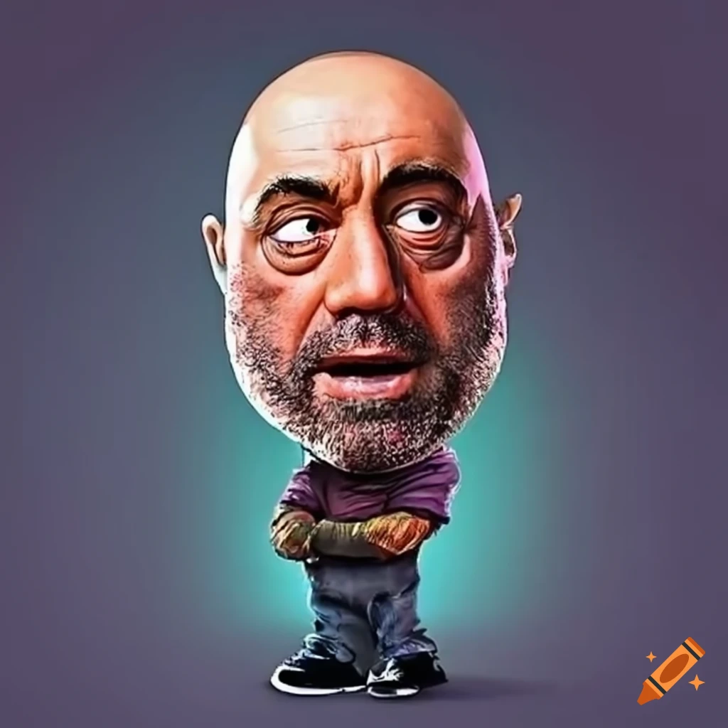 Joe rogan in family guy art style on Craiyon