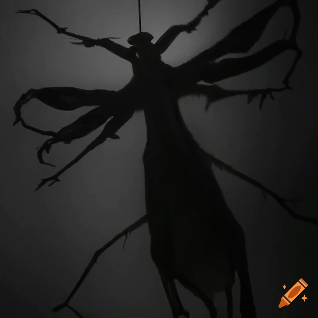 Hyper realistic full body tall shadow creature skinwalker lurker on Craiyon