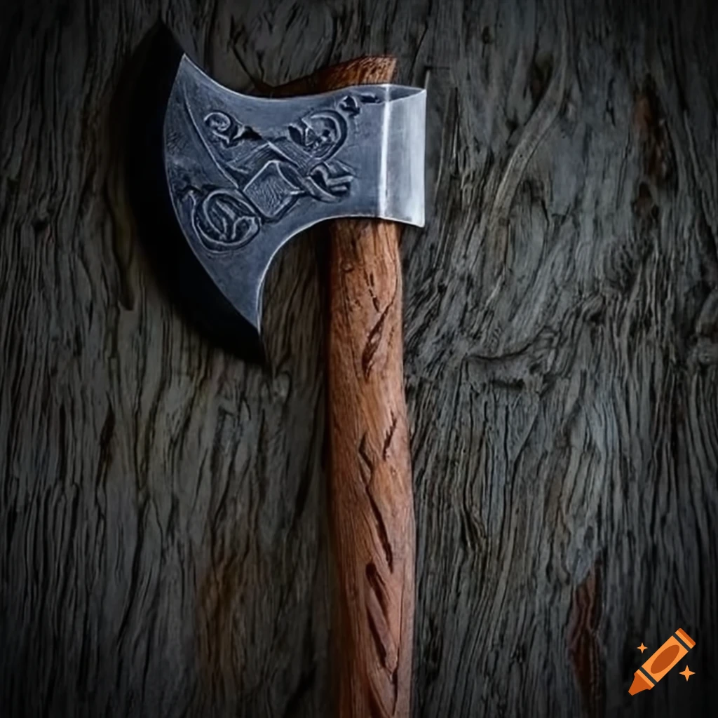 Viking battle axe on Craiyon