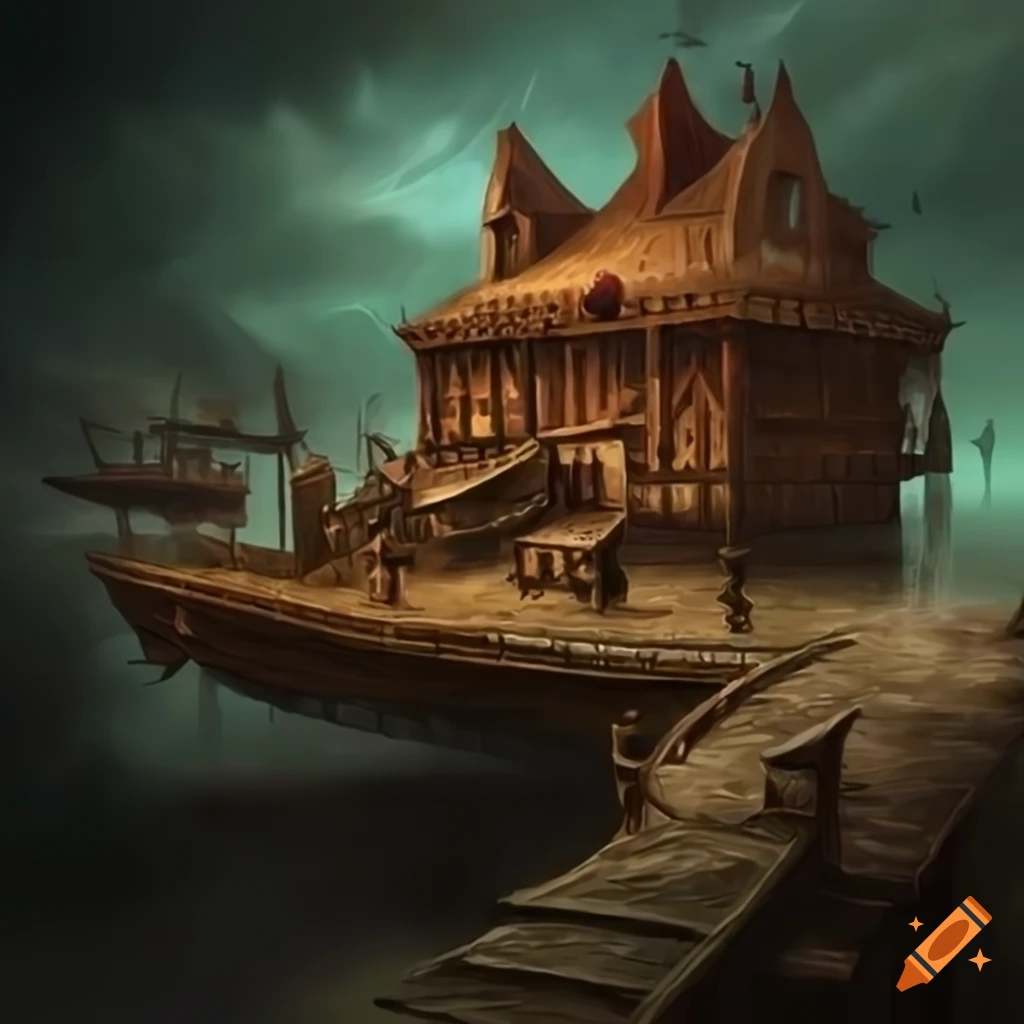 Dnd docks fantasy on Craiyon