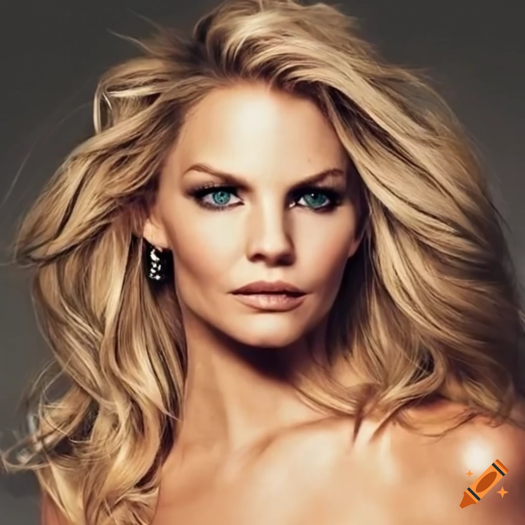 Composite of beautiful women's faces on Craiyon