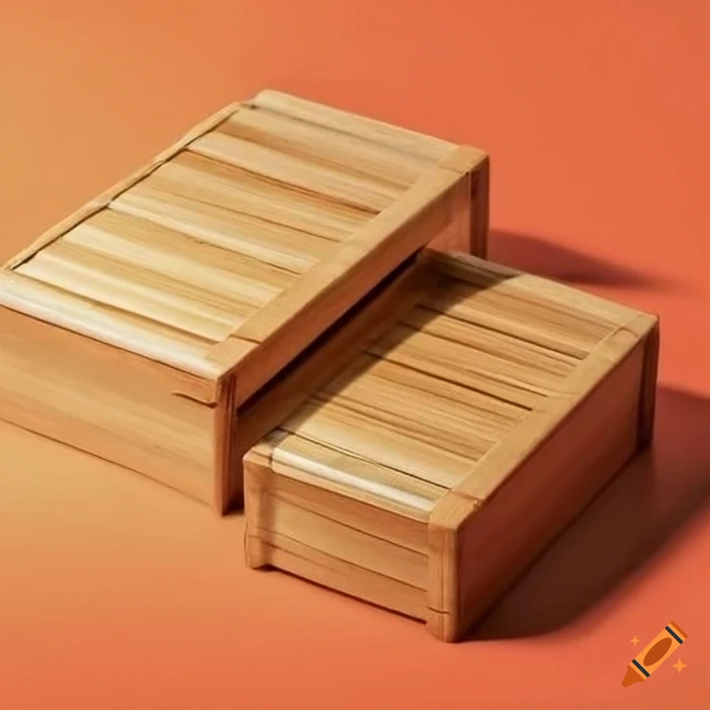 Bamboo rectangular box on Craiyon
