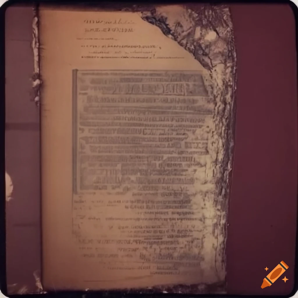 Open fat book with old text and 1920s winter photos in a dark ...