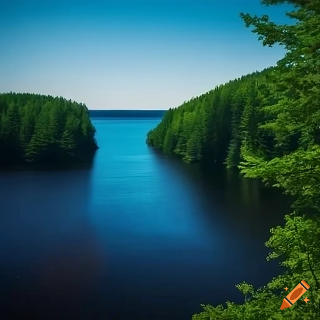 Northern michigan landscape on Craiyon