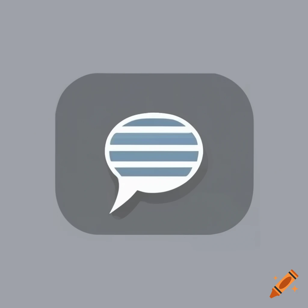 Modern messaging app logo design on Craiyon