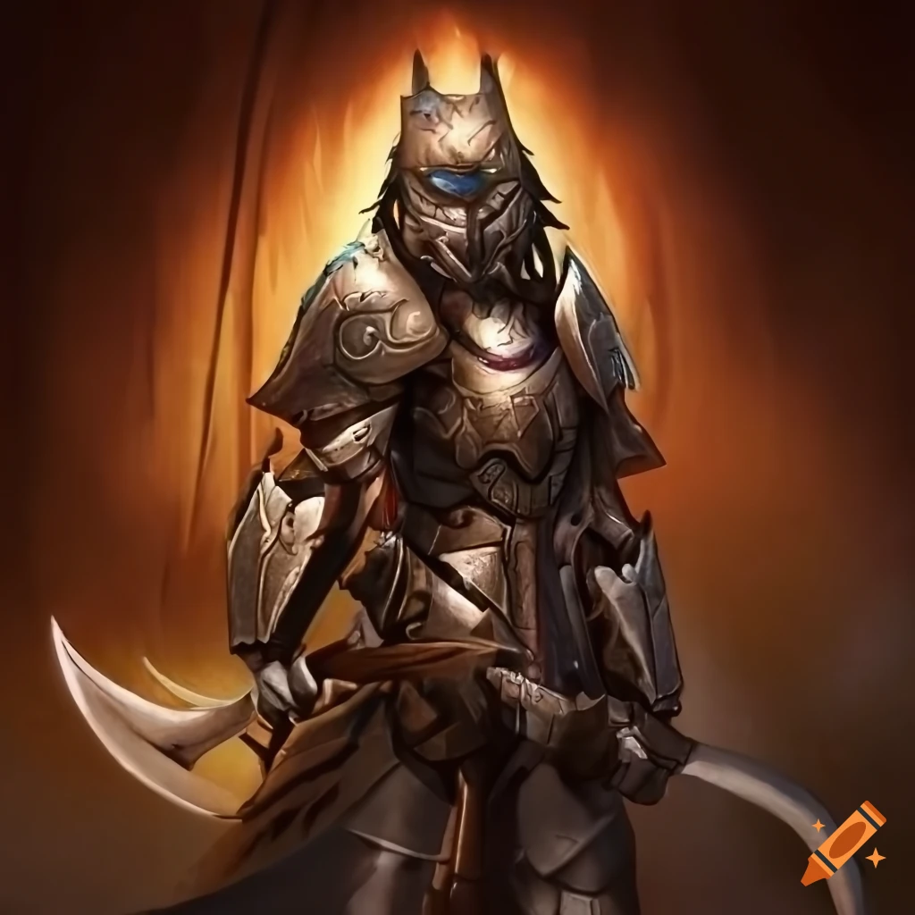 Saber-tooth tiger inspired armor on Craiyon