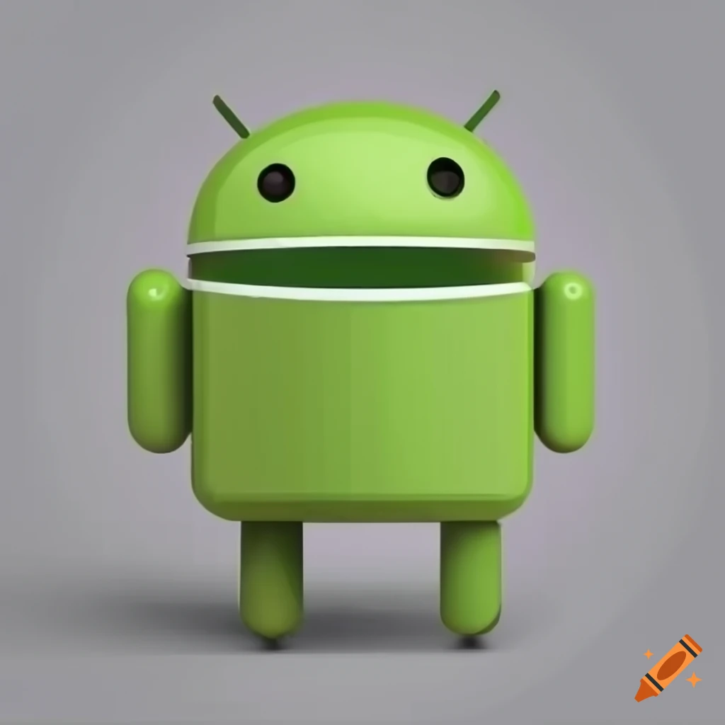 Sad android with cinema on white background on Craiyon