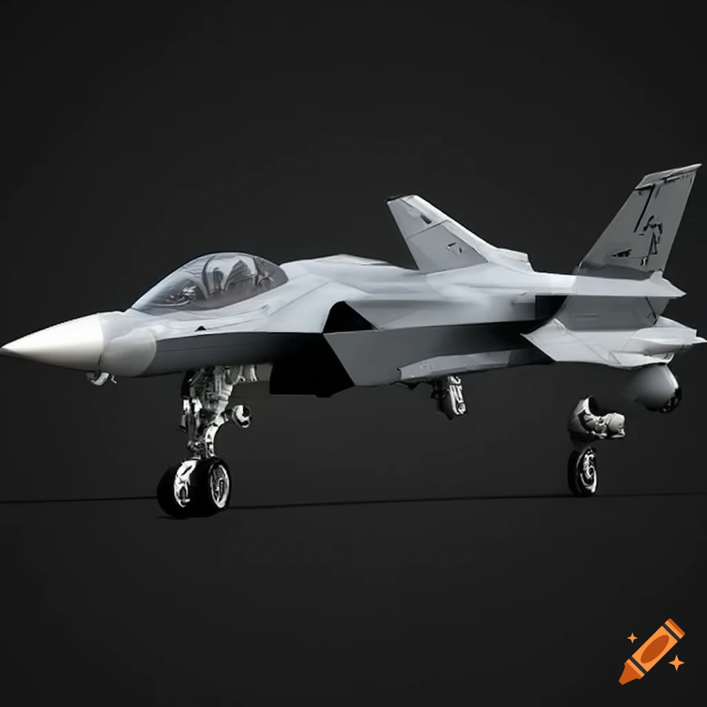 Futuristic 6th gen fighter jet on Craiyon