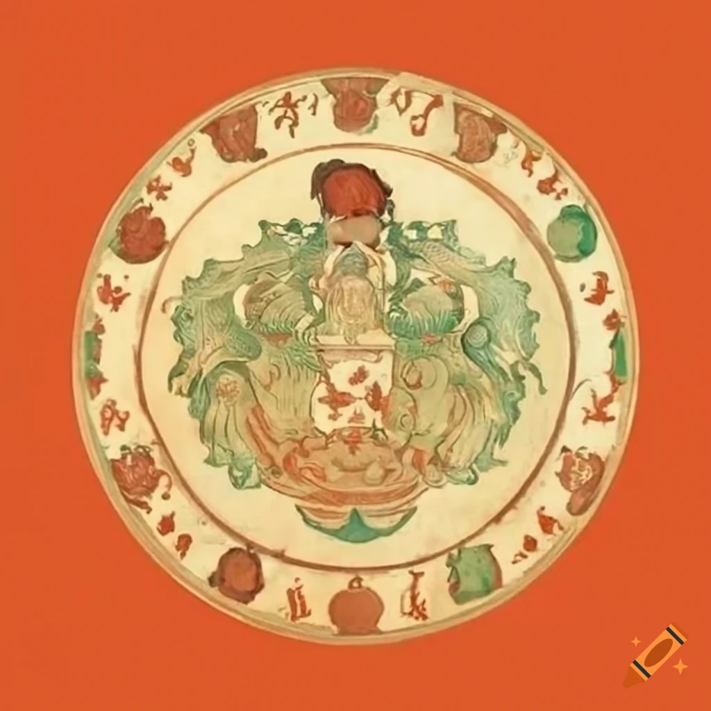 Family crest of the zhou dynasty on Craiyon