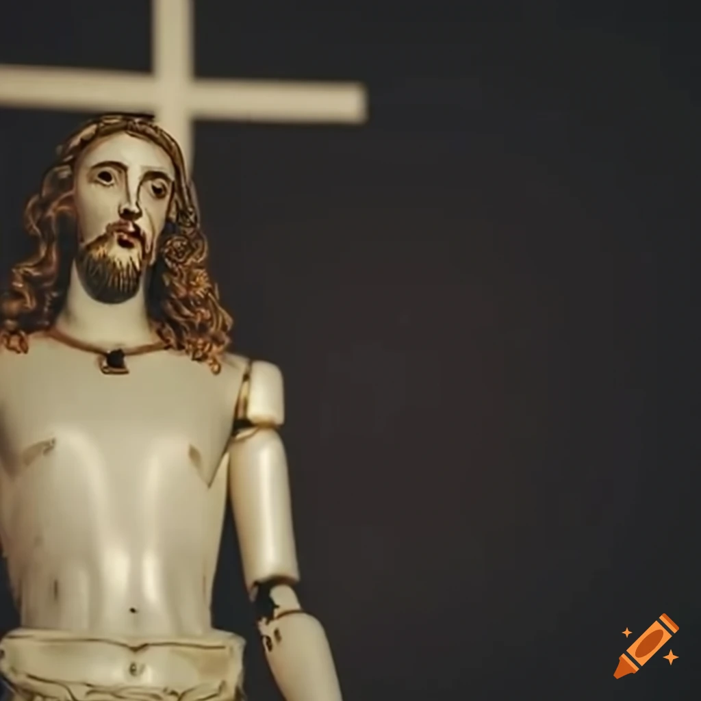 Robot jesus christ savior on Craiyon