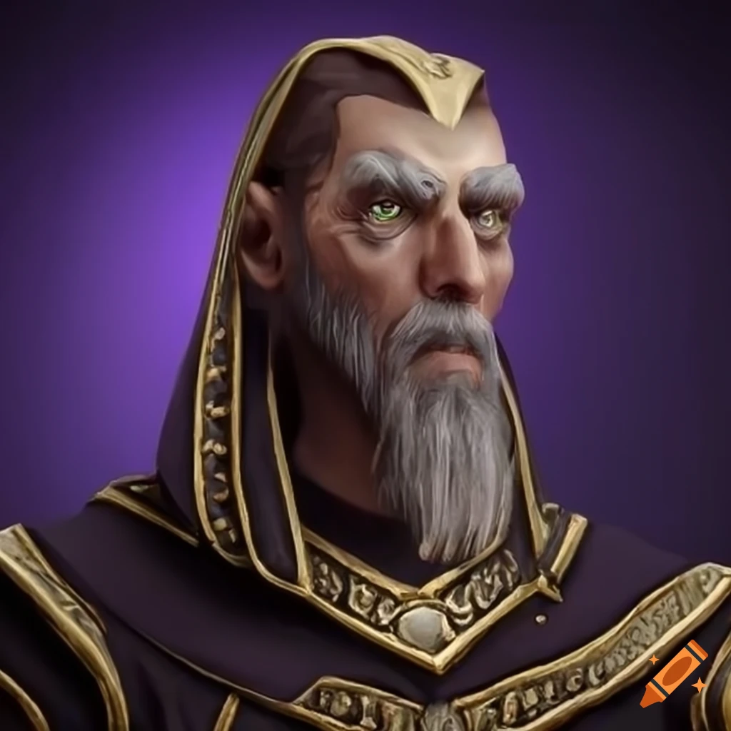 Male arcane wizard on Craiyon