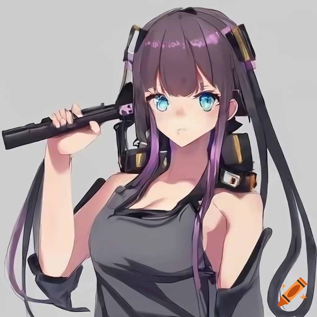 Anime girl defender on Craiyon