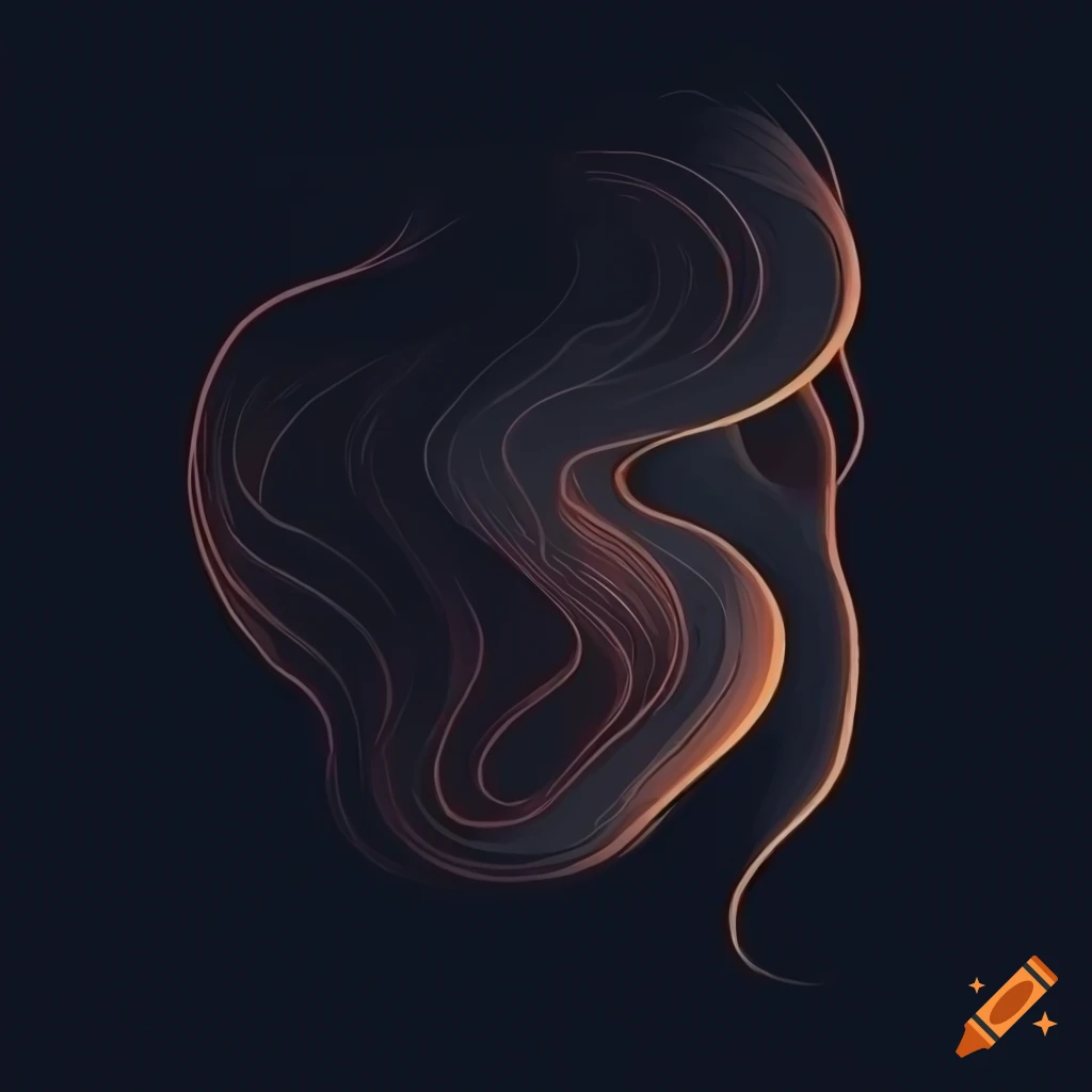 Abstract vector sketch of a minimal book cover on Craiyon