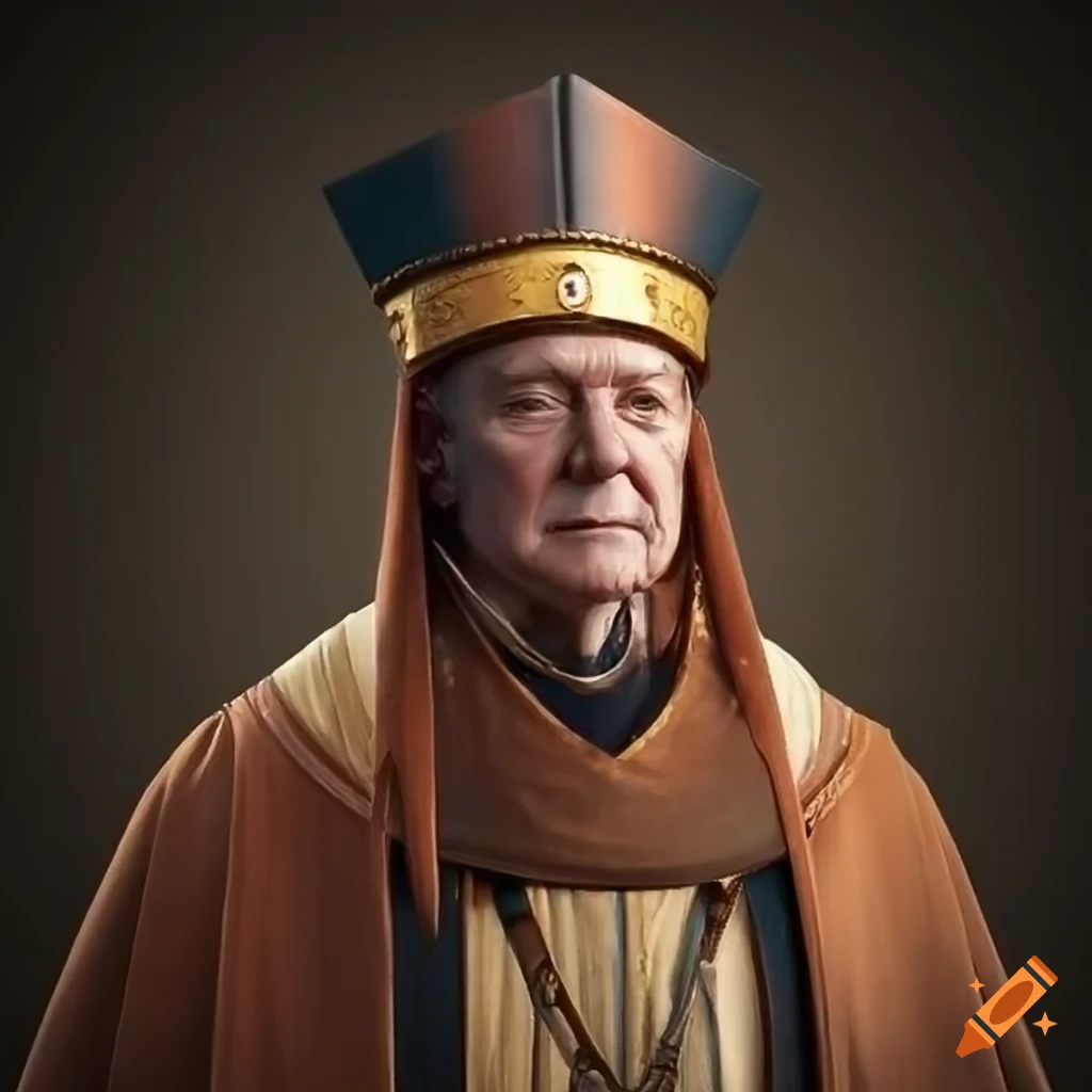 Medieval judge in historical attire on Craiyon