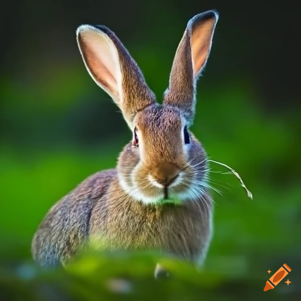 Rabbit in the forest on Craiyon