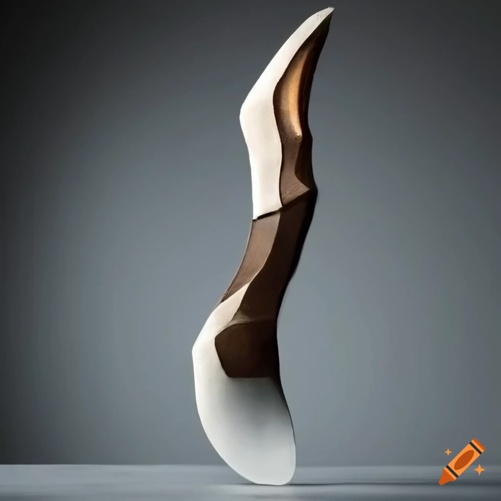 Futuristic sleek minimalist goat leg blade carved prosthetic on Craiyon