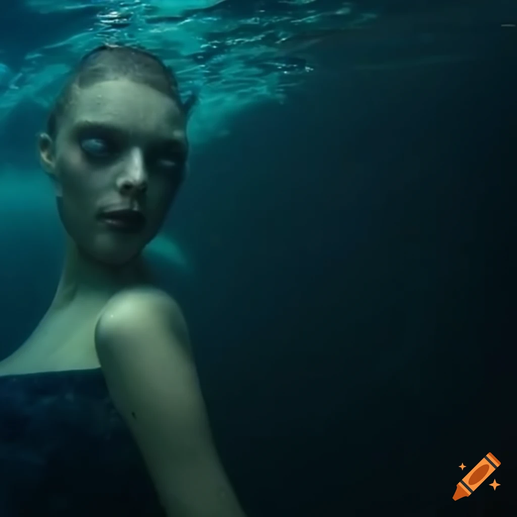 Underwater scene on Craiyon