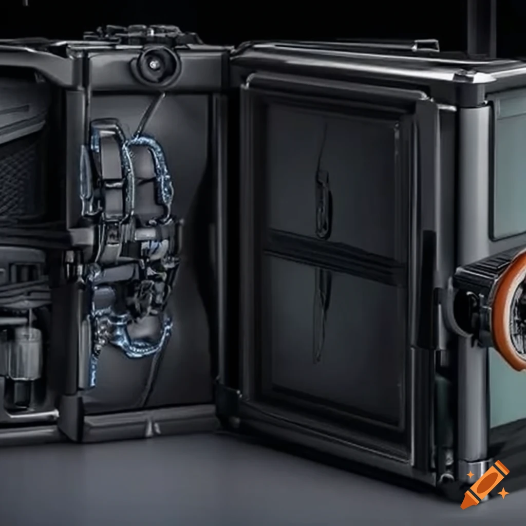 Portable fictional pocket teleporter concept drawing on Craiyon