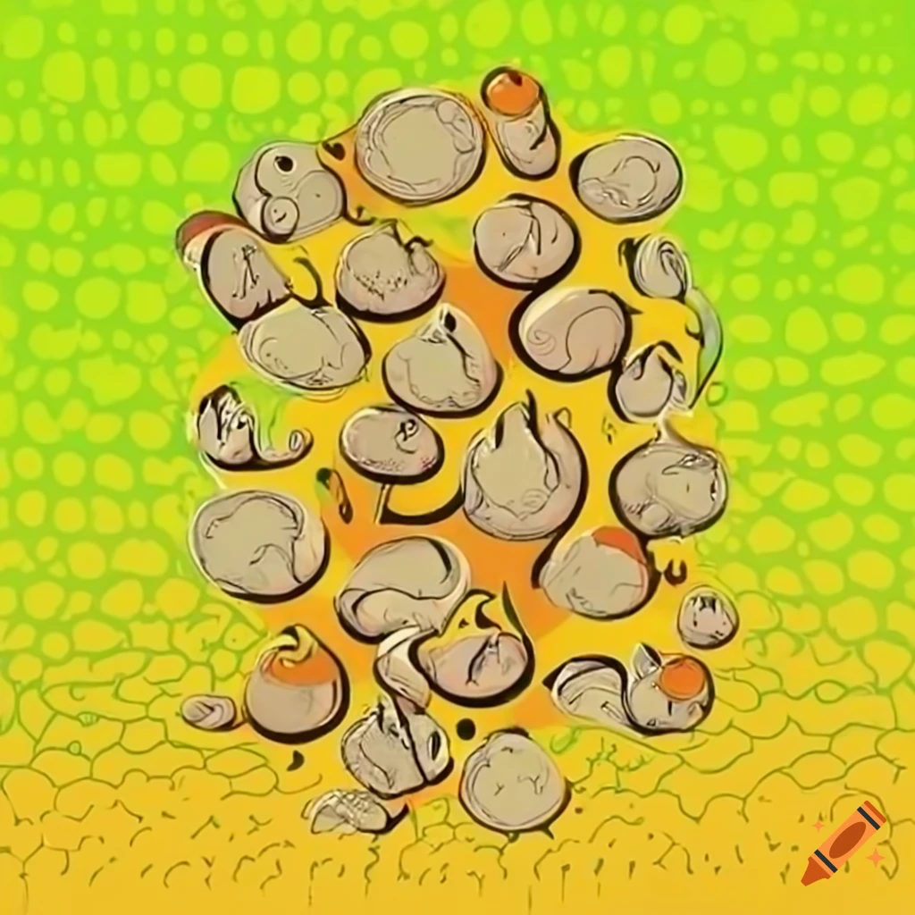 Abstract unfolding pattern on Craiyon