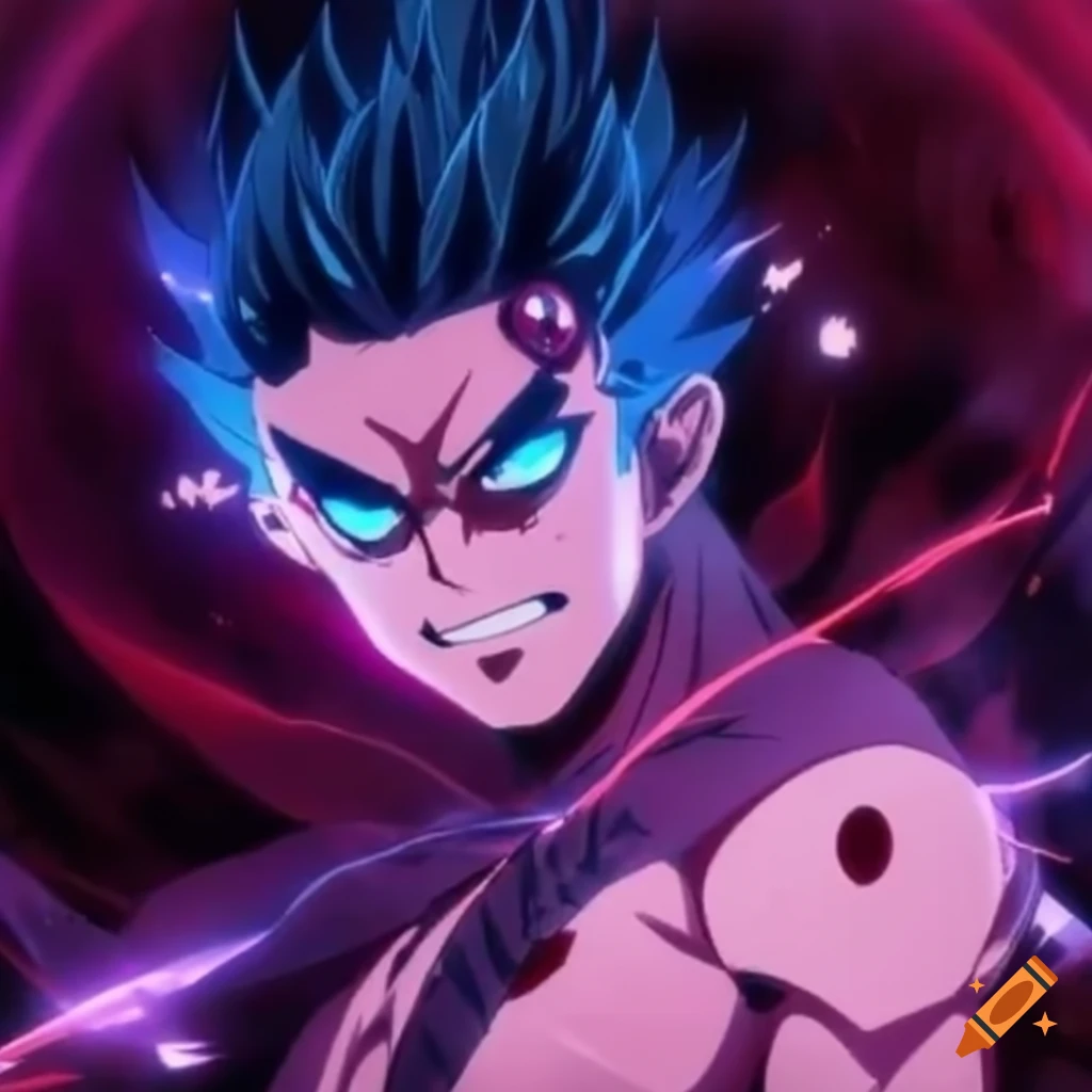 Anime character with immense power on Craiyon